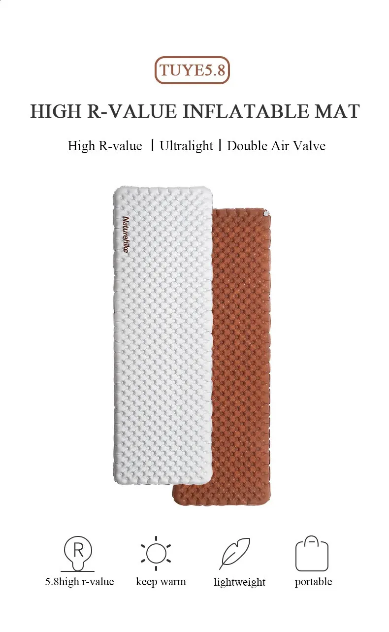 Camping Air Mattress, 58 High R-Value, Ultralight Warm Bed, Outdoor 4 ...