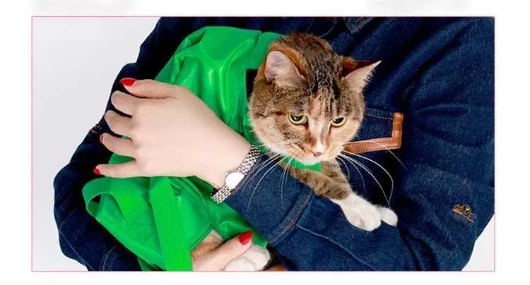 Multi-Function Pet Carrier Sling Bag: Safe Cat Grooming & Restraint ...