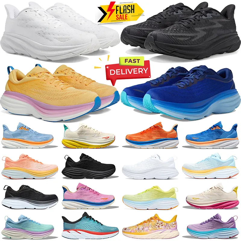 Clifton 9 Designer Hoka Shoes Women For Men And Women Triple Black ...