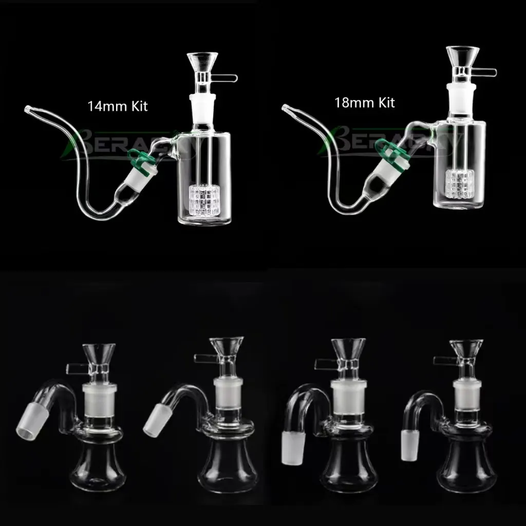Glass 2019 Ash Catchers Kit With J Hook Adapters 14mm And 18mm Sizes ...