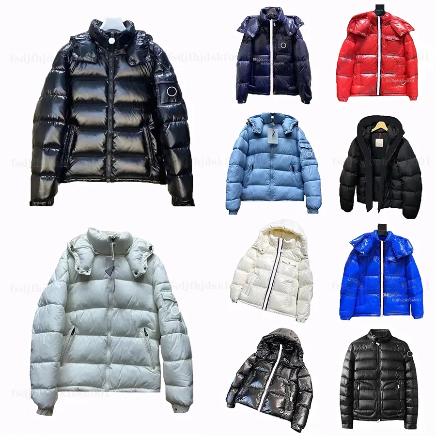 Winter Fluffy Blue Down Jacket Multi Style Classic Basic Pufferjacket ...