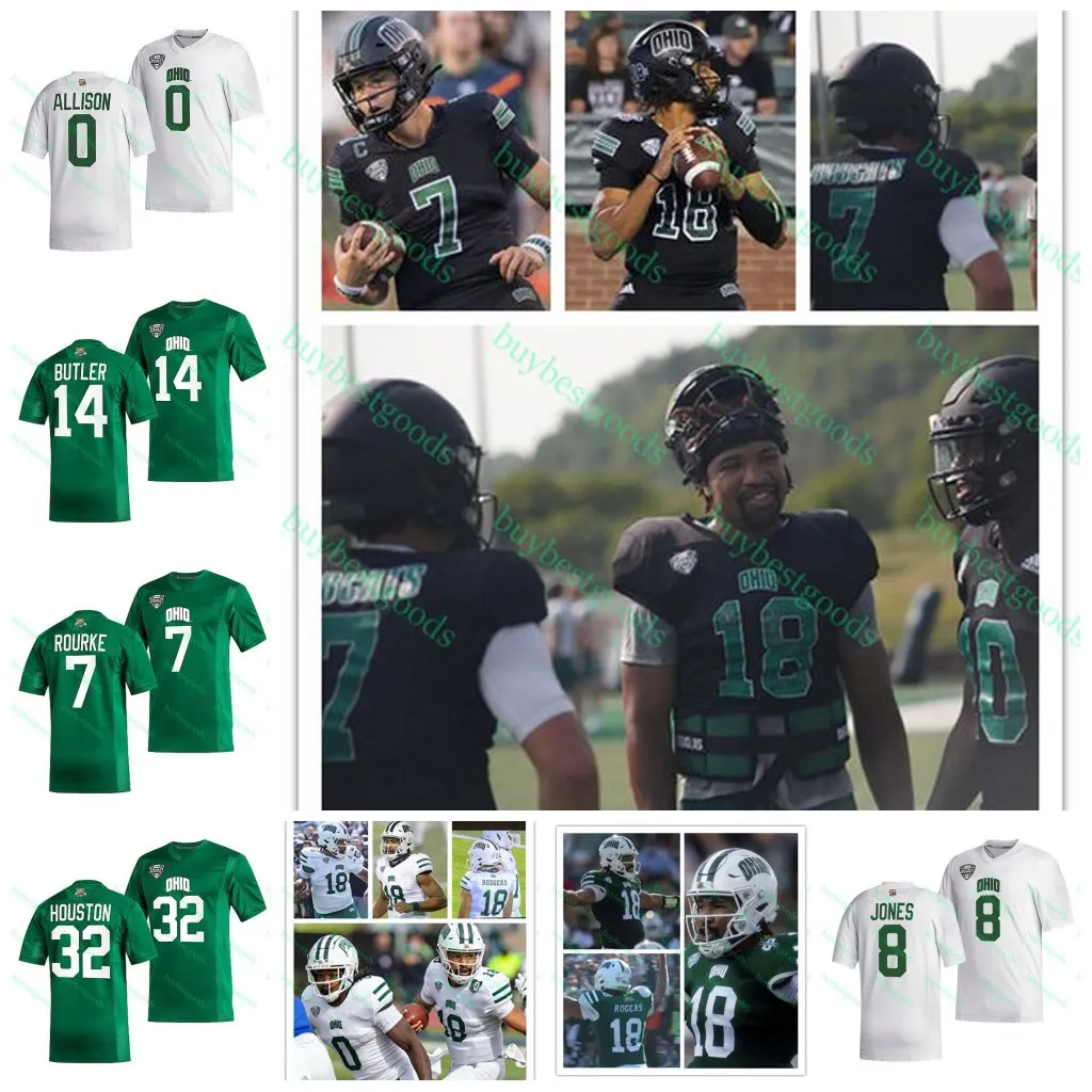 Personalized Ohio Bobcats Ireland Football Top Featuring Quintell Quinn ...