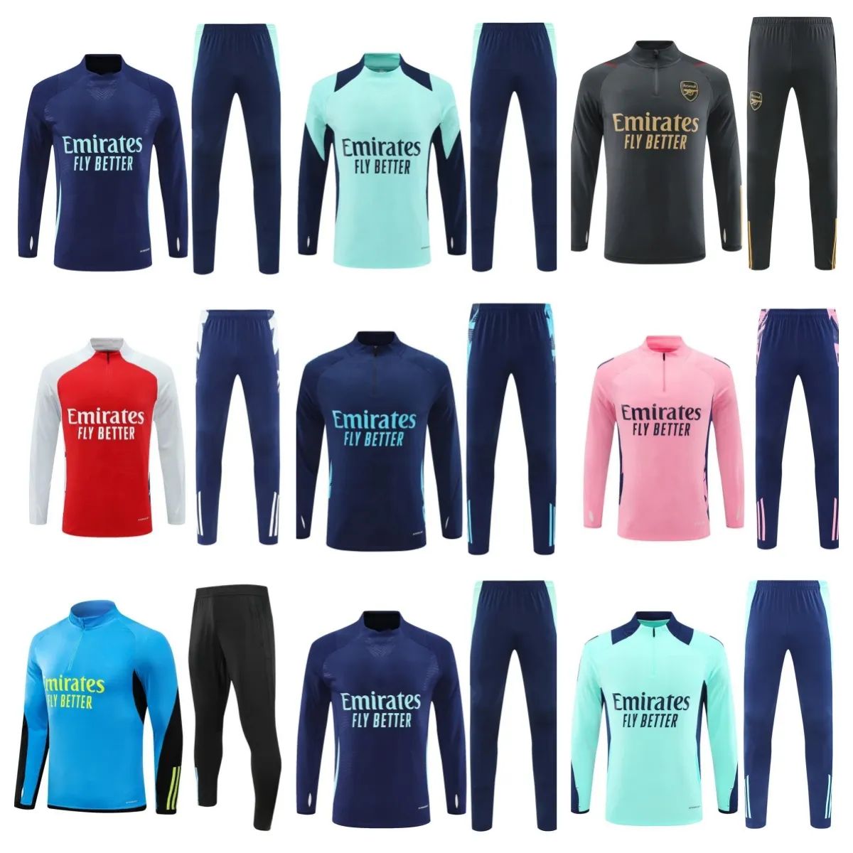 2024 25 Arsen Alfc Soccer Training Suit MEN Kids Kit G. JESUS ODEGAARD ...