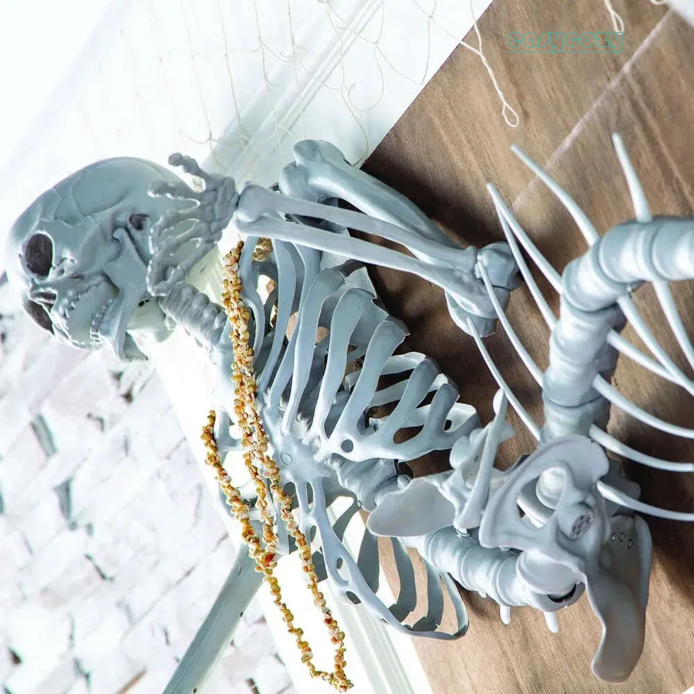 Mermaid Skeleton Halloween home decoration - Life-Size, Posable, Indoor ...