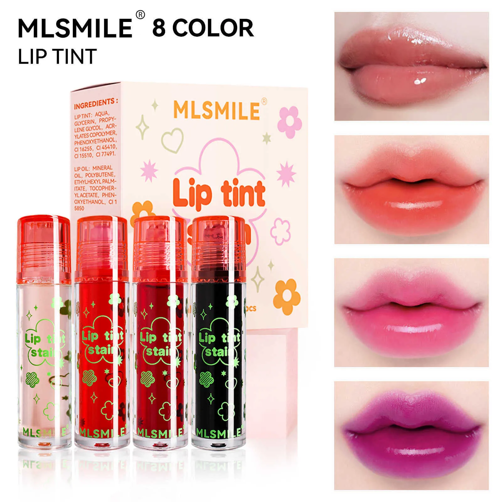 Lip Plumping Lipstick Makeup Set Waterproof, Non Fading Lip Gloss ...