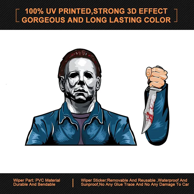 Horror Stickers For Car Rear Window Decals Halloween Killer Cling ...