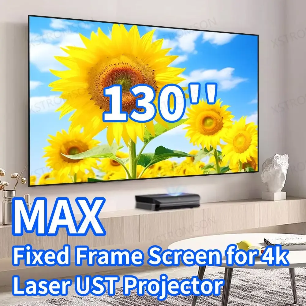High Quality 130 PET Crystal CBSP Screen Projector 84 Inch 16:9 Aspect ...
