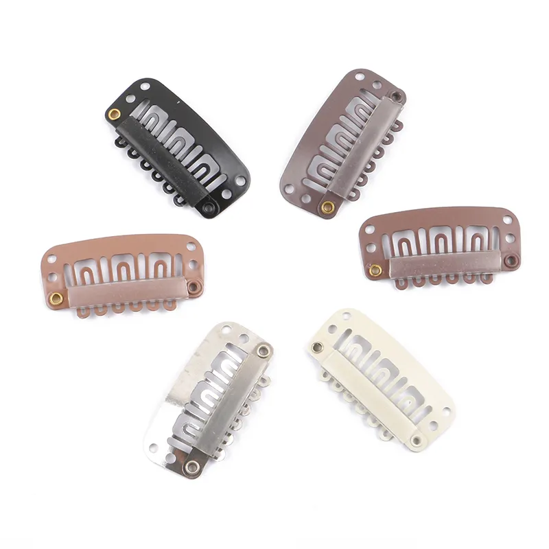 DHgate.com:6-Color 3.2cm 6-Tooth Hair Extension Clip Snap Section Clips ...