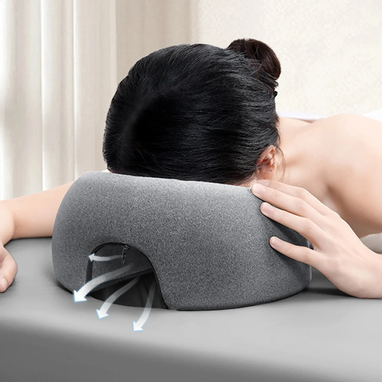 Ergonomic Face Rest Pillow: Comfortable Memory Foam Head Support for ...
