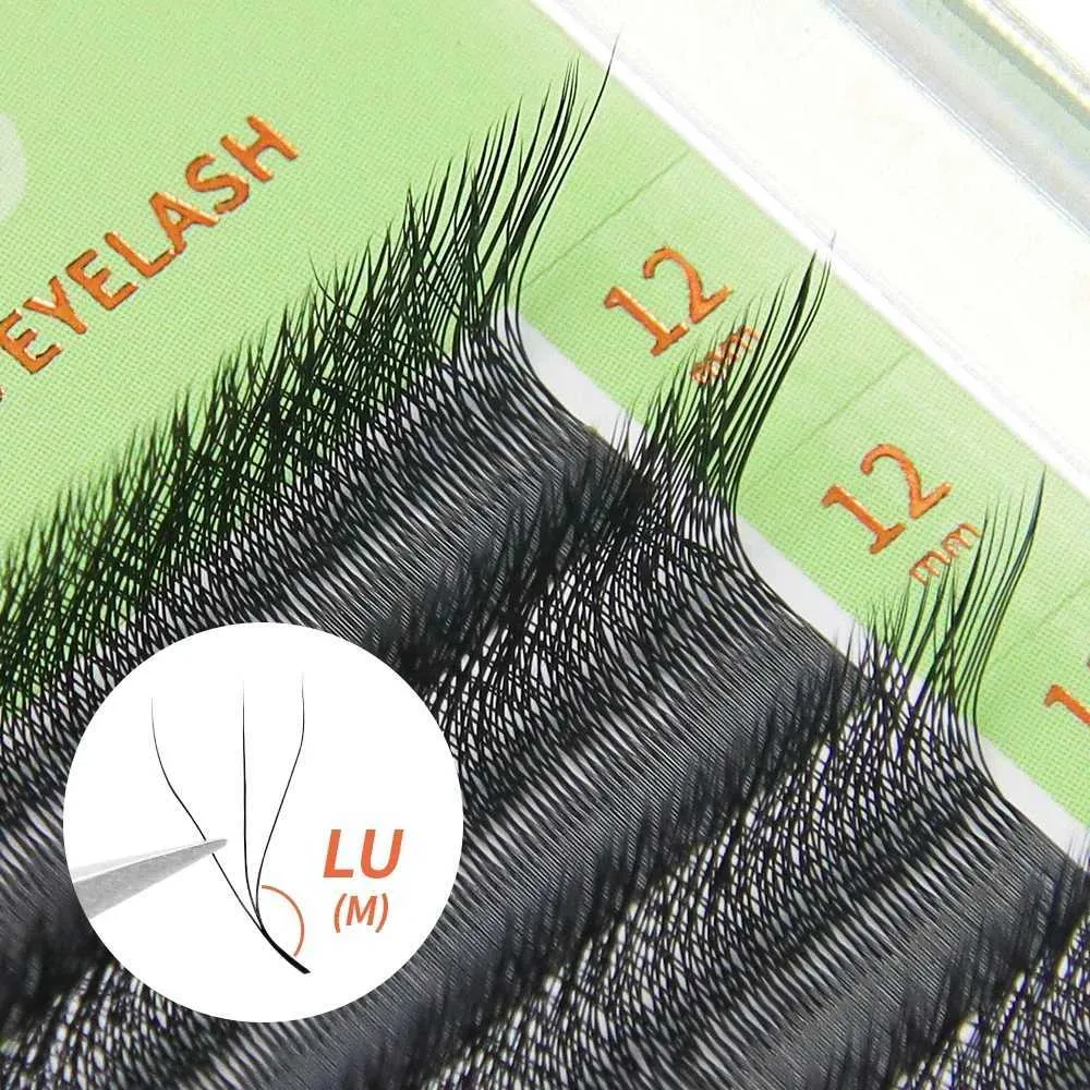 Glamlash Llum W Shape Eyelash Extensions: 3D Premade Volume Fan Lashes ...