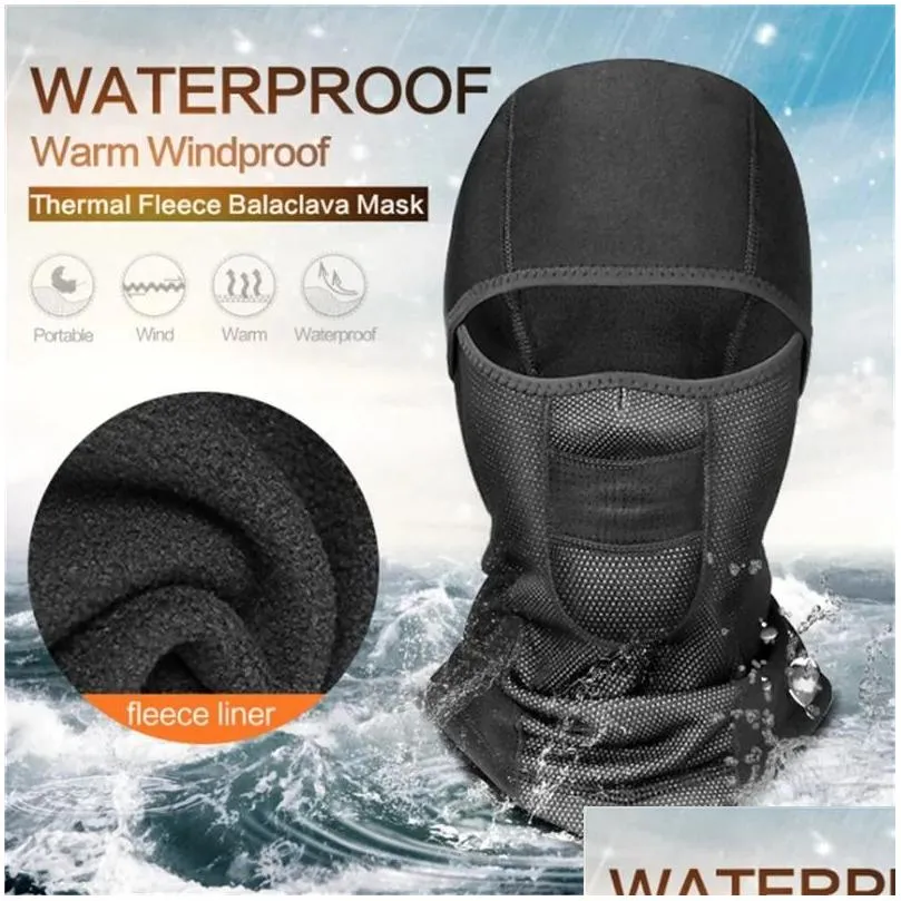 Winter Fleece Full Face Dreamwear Full Face Mask Windproof, Waterproof ...