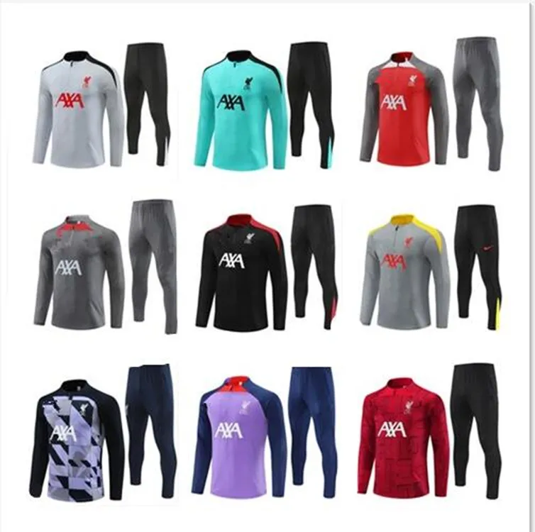 Premium 24/25 Soccer Training Tracksuits: Football Kits for Men & Kids ...