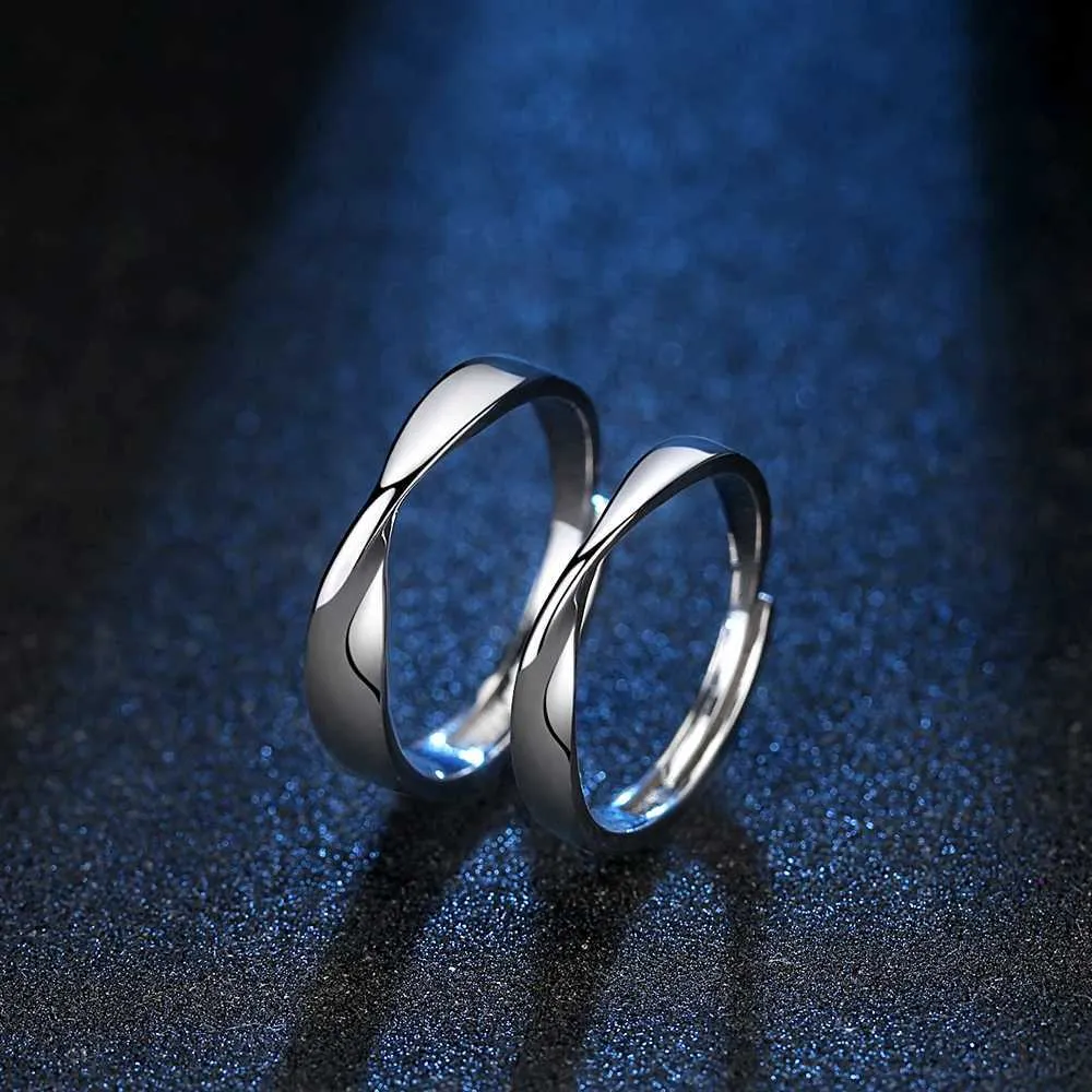 Premium 925 Silver Mobius Strip Ring - Couple's Fashion Jewelry, Shop ...