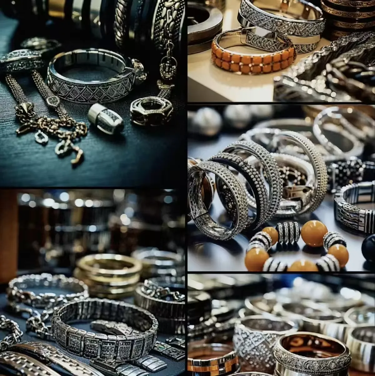 Moissanite Cuban Link Chain Bracelet in Sterling Silver with 18K Gold ...