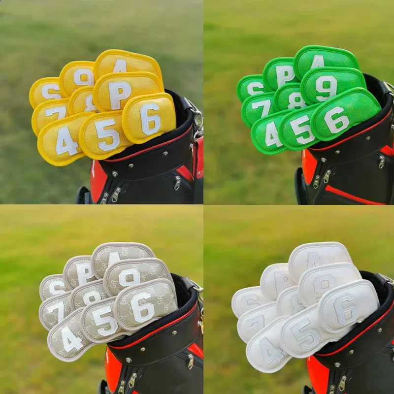Magnetic Golf Iron Head Covers Digital Gradient Design, Copper 4 9 ...