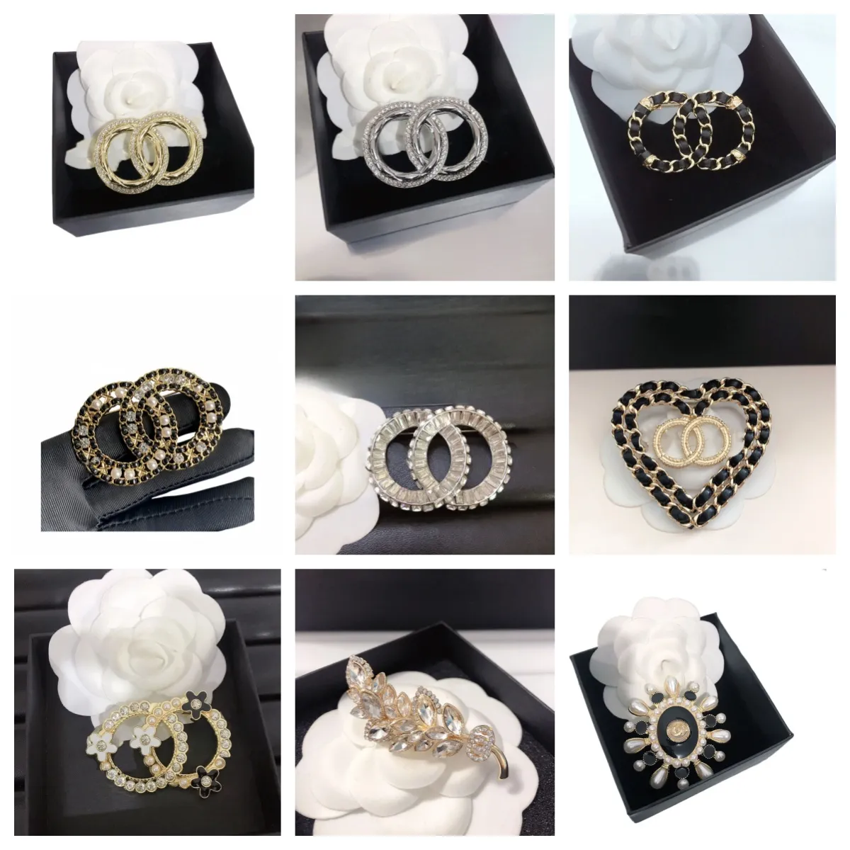 Designer Brooch: Luxury Flower Rhinestone Crystal Pearl Brooch Suit Pin ...
