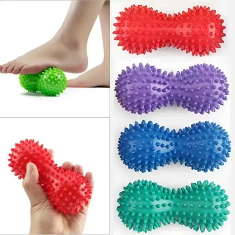 Foot Pain Relief Kit - Massage Roller, Peanut & Spiky Balls for Plantar ...