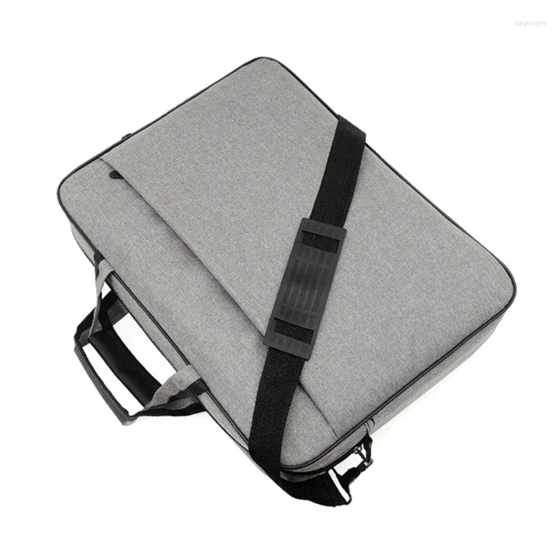 Soft leather briefcase for men with zipper closure and single handle ...