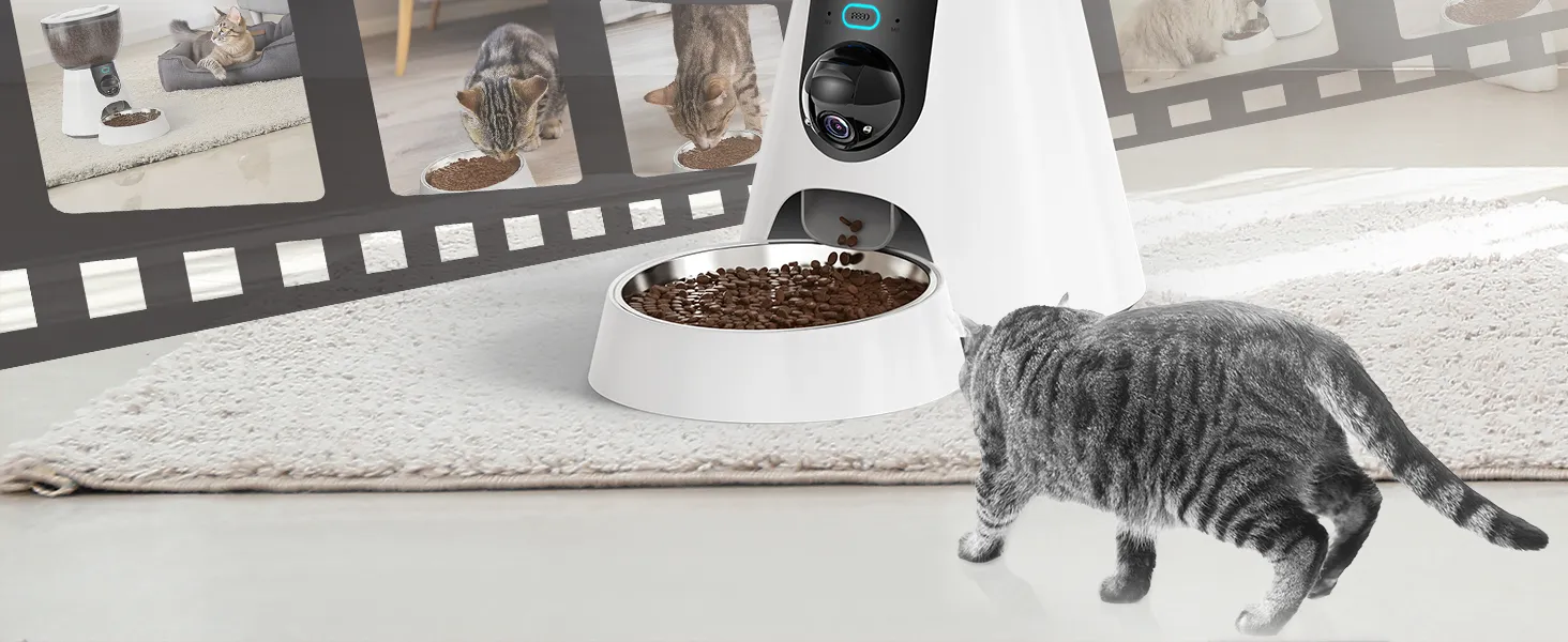DHgate.com:Smart Cat Feeder with Camera, 1080P HD Video, Night Vision ...