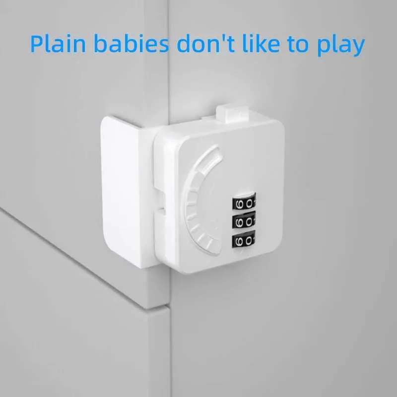 Childproof Cabinet Locks - 4 Pack, ABS Plastic, Password Lock for Baby ...