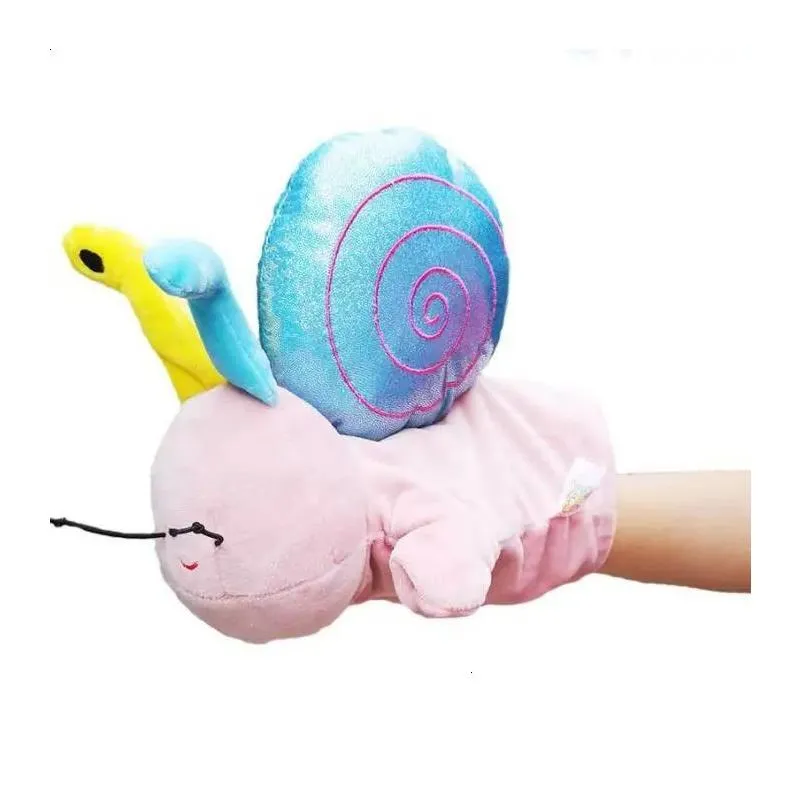 Snail Hand Puppet Educational Cartoon Dobby Toy Plush For Kids Theater ...