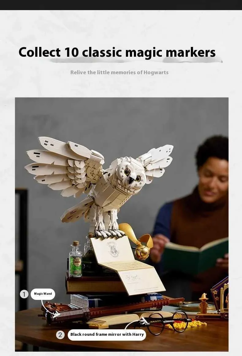 Hedwig Owl Building Blocks Set - Advanced Level, 3D Puzzle for Kids ...