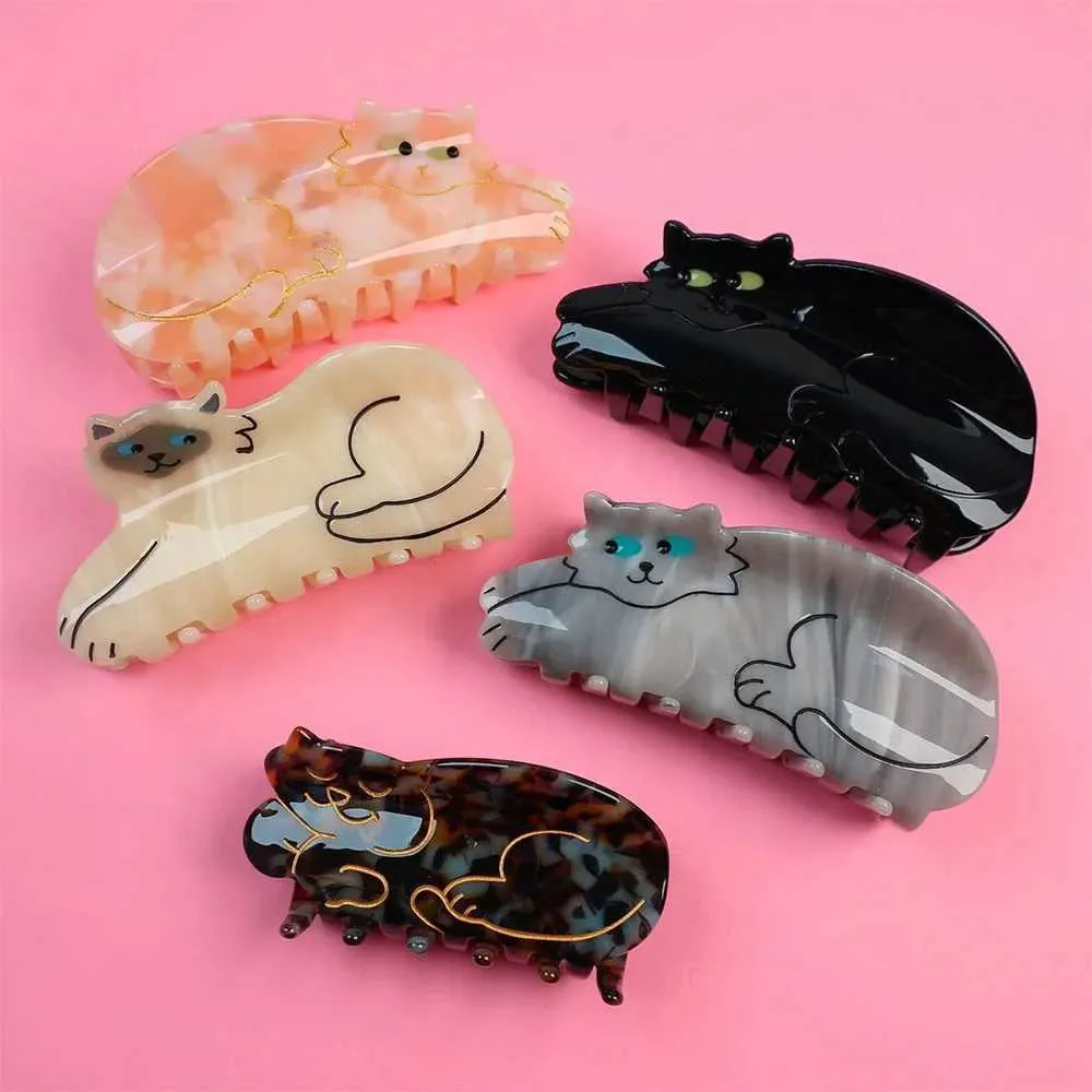 New Headwear Niche Design Cartoon Black Cat Clip Hair... From Oriental ...