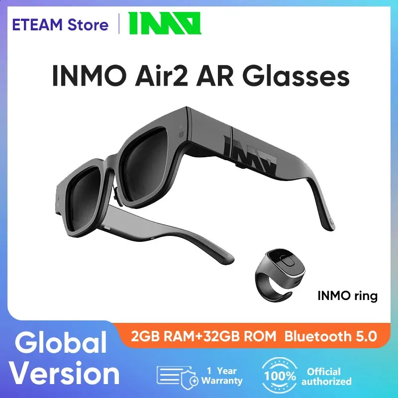 INMO Air2 AR Inmo Ar Glasses Dual Screen Touch, Portable HD Full Color Display, Mobile Computer ...