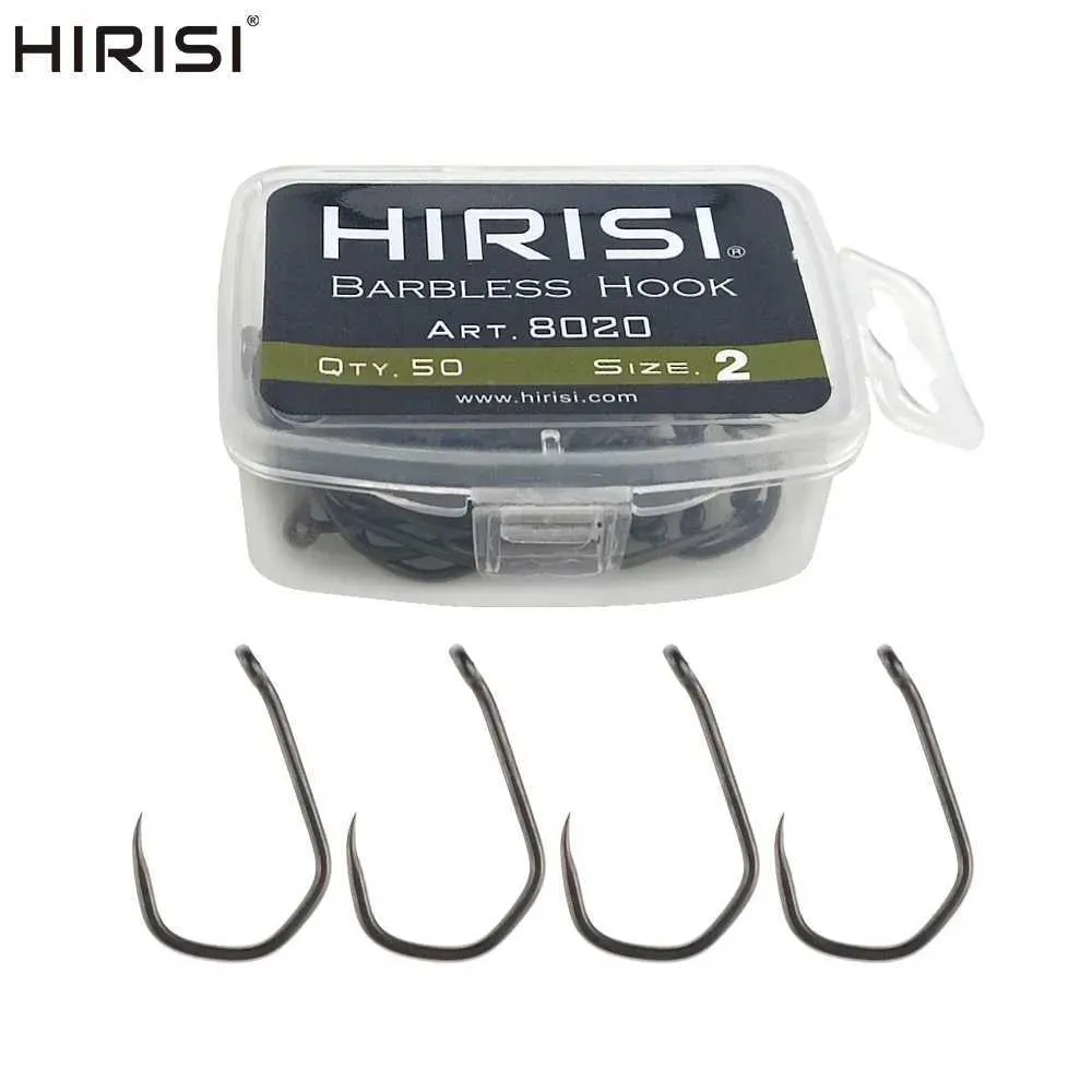 DHgate.com:50 Pack PTFE Coated Stainless Steel Fishing Hooks with Eyes - Size 8020 - Ideal for ...