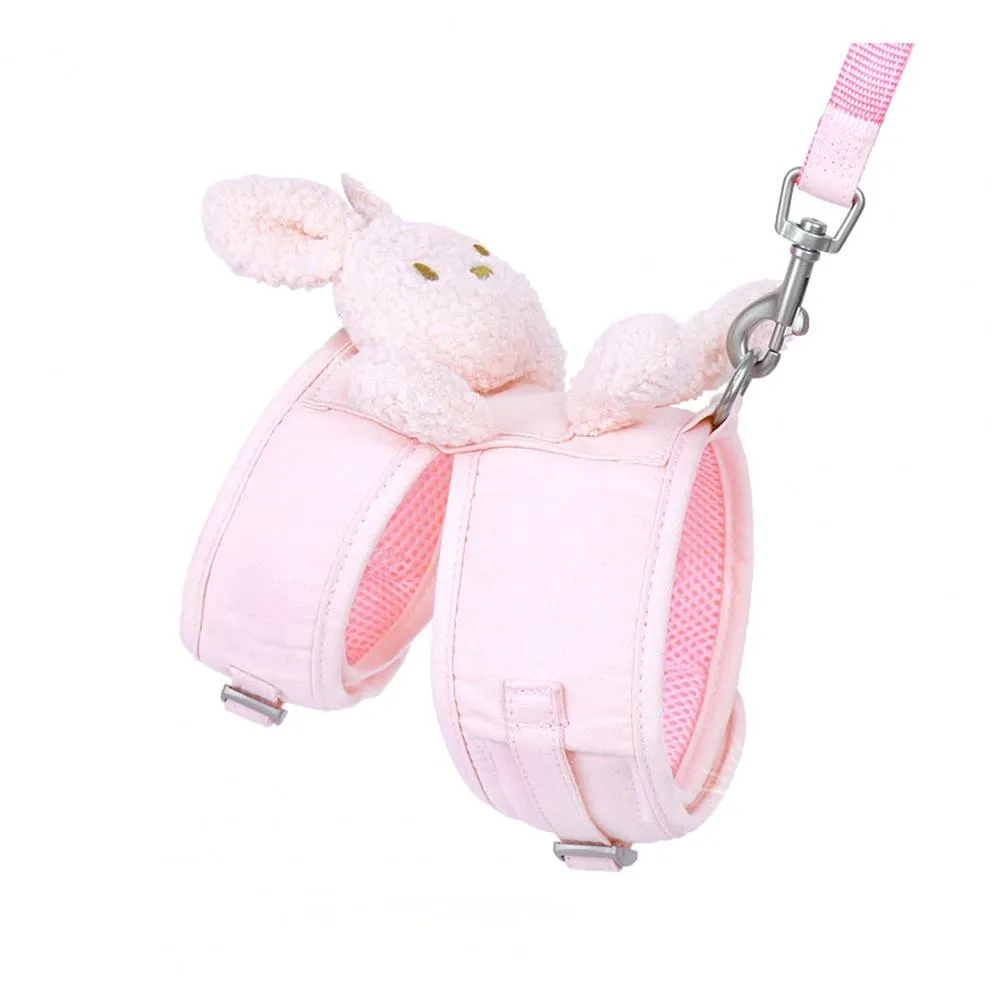 Practical Cartoon Rabbit Doll Dog Cat Vest Chest Strap Set Comfortable ...