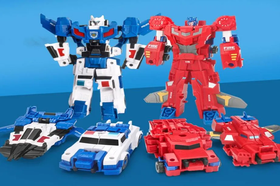Transforming Optimus Robot Action Figure Large Size, Magnetic, Two In ...
