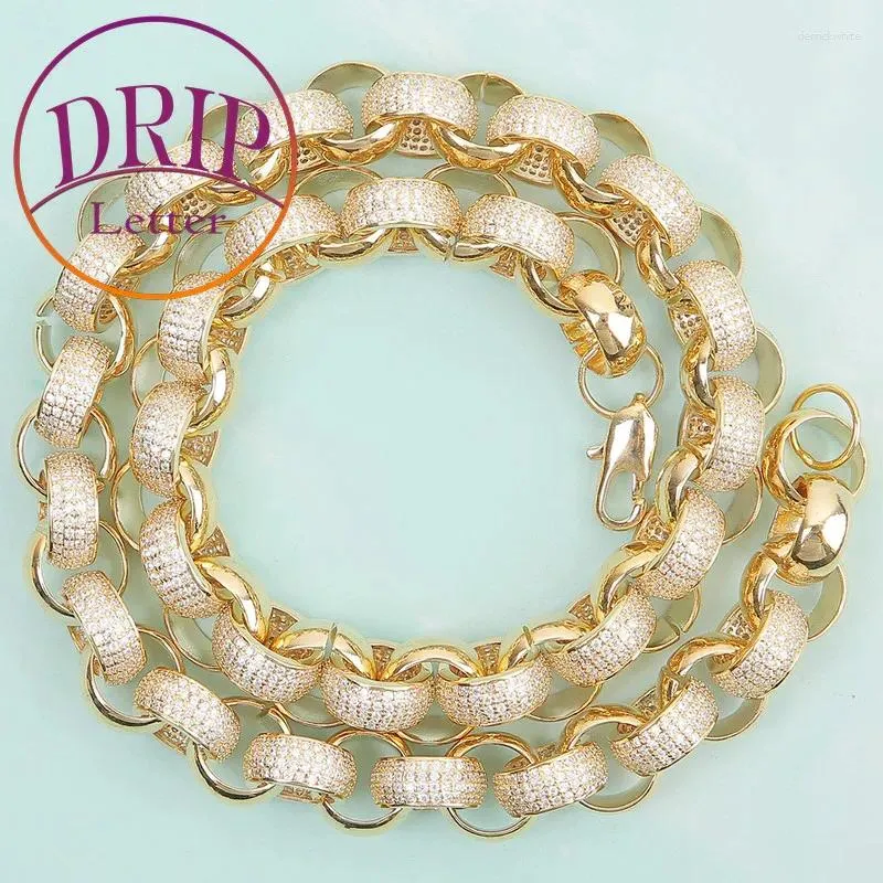 2024 Trend: Real Gold Plated Miami Cuban Twisted Link Chain Necklace ...