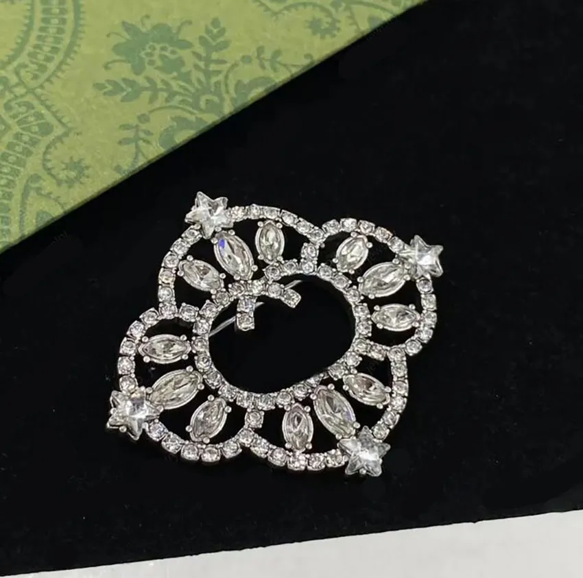 Designer White Crystal Brooches For Men And Women ... From ...
