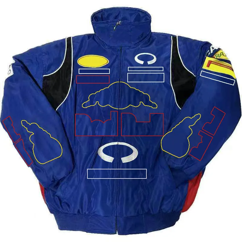 Embroidered F1 Racing Tom Holland Suit For Men And Women Retro College ...