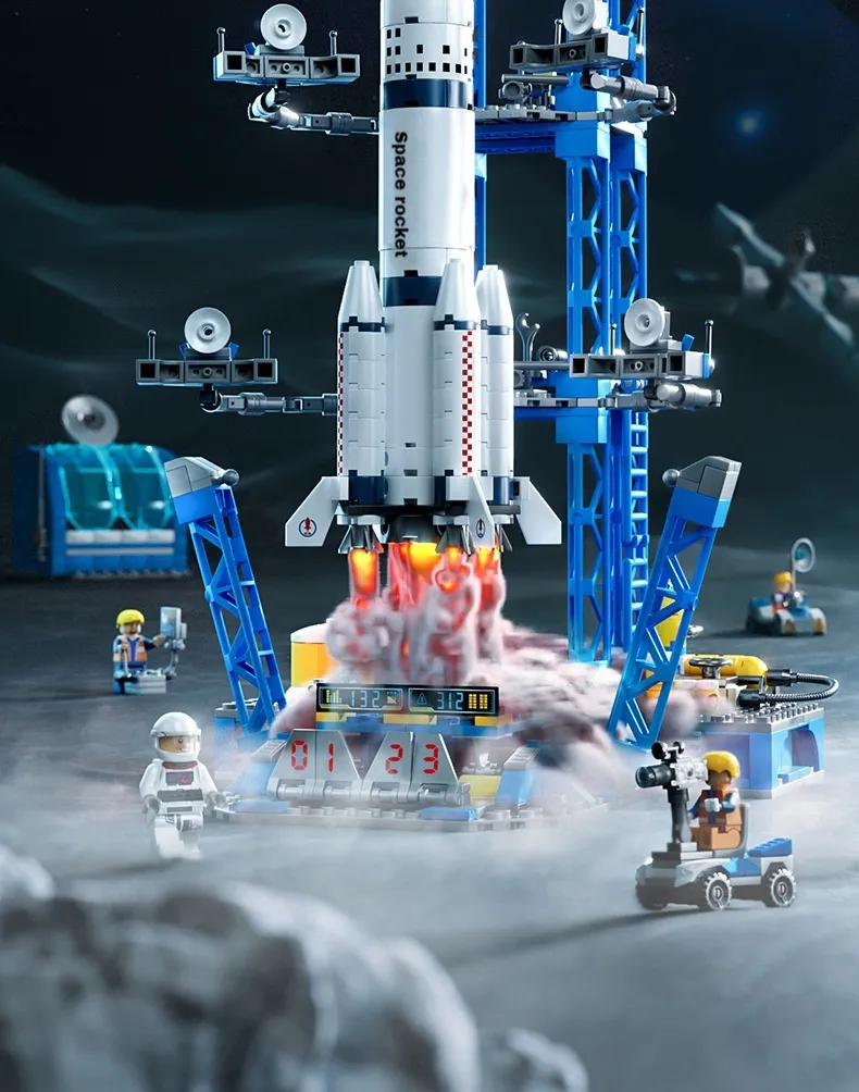 Creative Space Exploration Construction Set Spaceport Model With ...