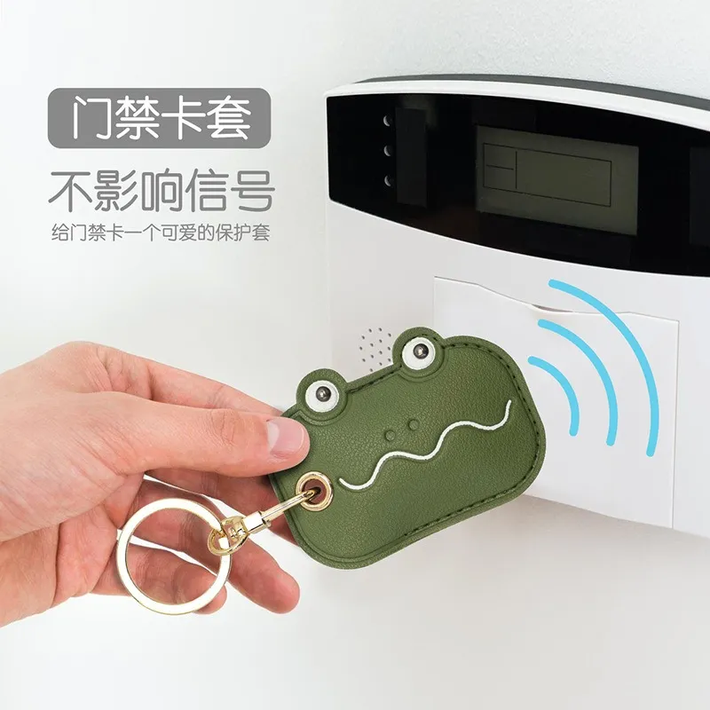 Creative Leather Mini Water Droplets Elevator Card Case With Key Chain ...