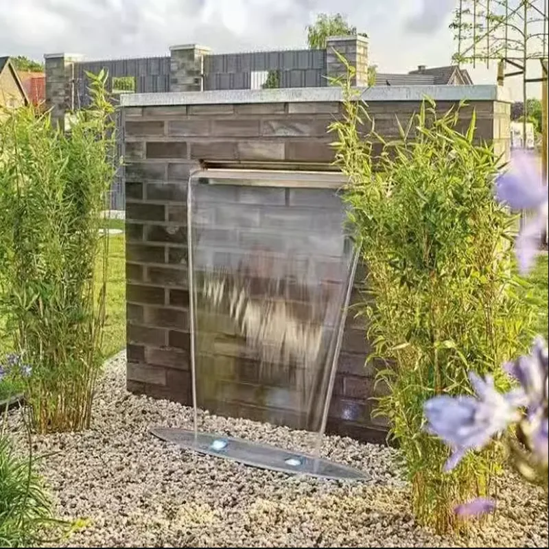 Rockery Flow Wall Waterfall Outlet Trough: Stainless Steel Water Flow ...