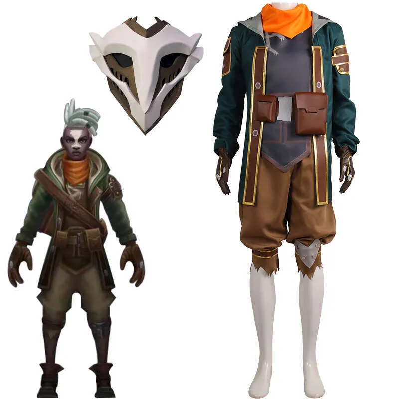 LoL Arcane Ekko Cosplay Costume The Boy Who Shattered Time Uniform ...
