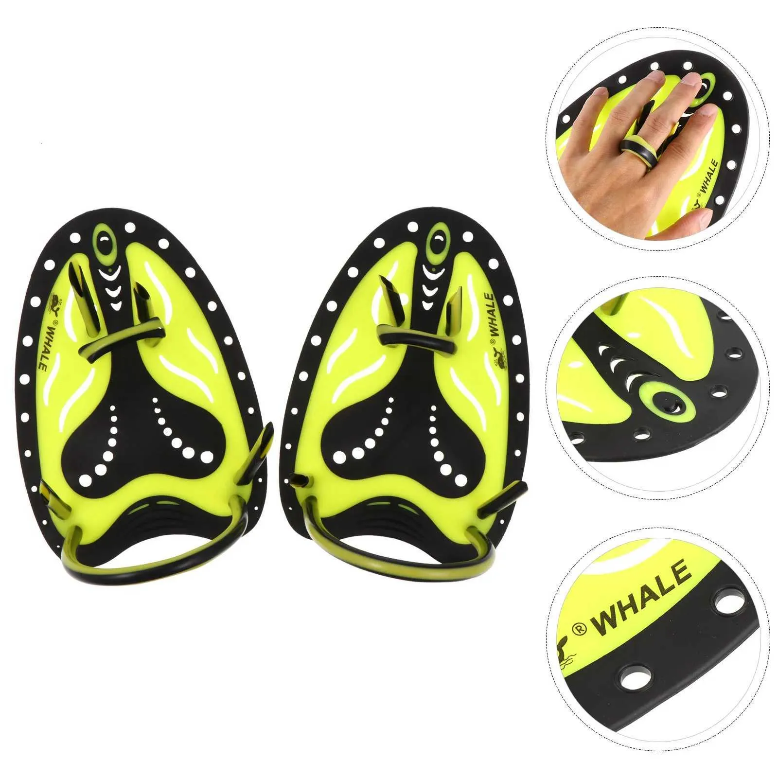 Swim Fins & Hand Paddles Set - Adult & Kids Swimming Training Gear ...