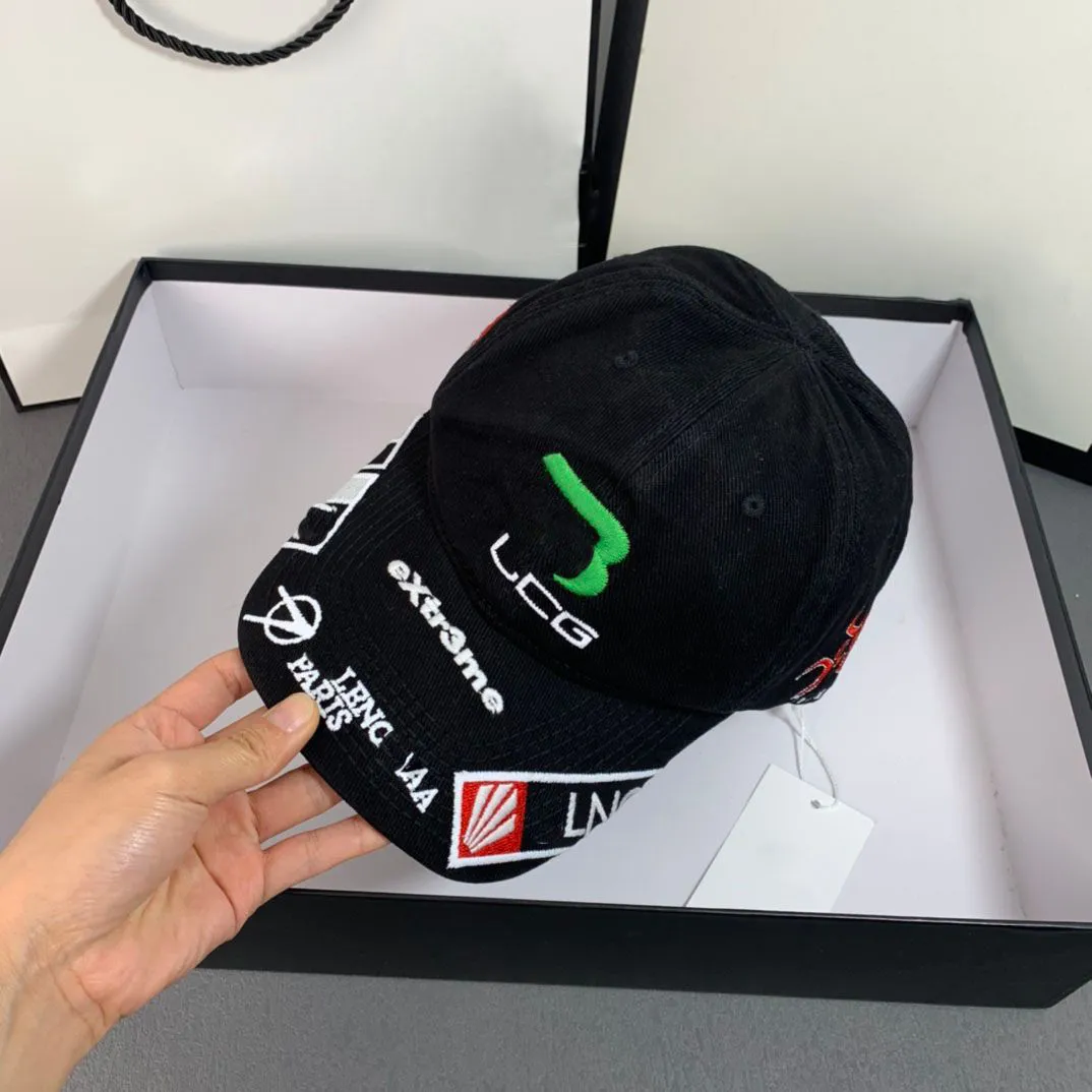 Ball Caps Designer Baseball Cap Unisex Cotton Adjustable Strap Dome Top ...