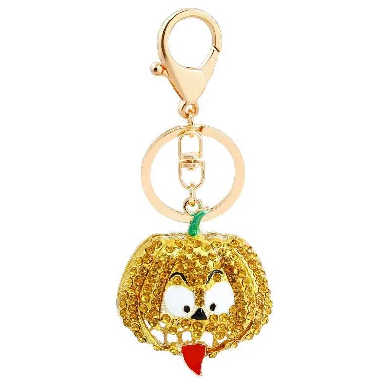 Rhinestone Studded Keychain - Halloween Spooky Charm for Women, Wedding ...