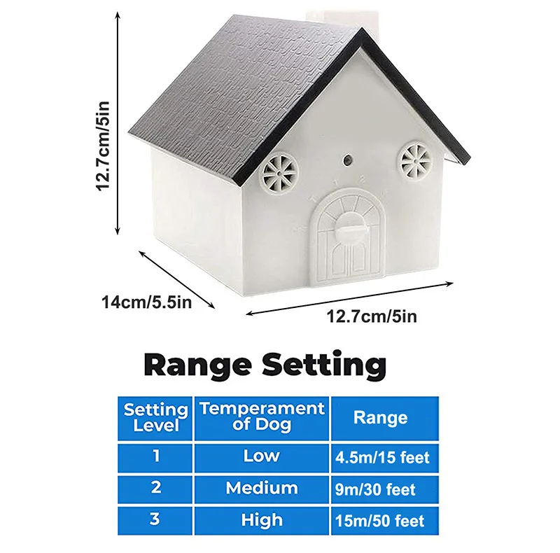 Benepaw Adjustable Ultrasonic Dog Barking Deterrent: Waterproof, Safe ...