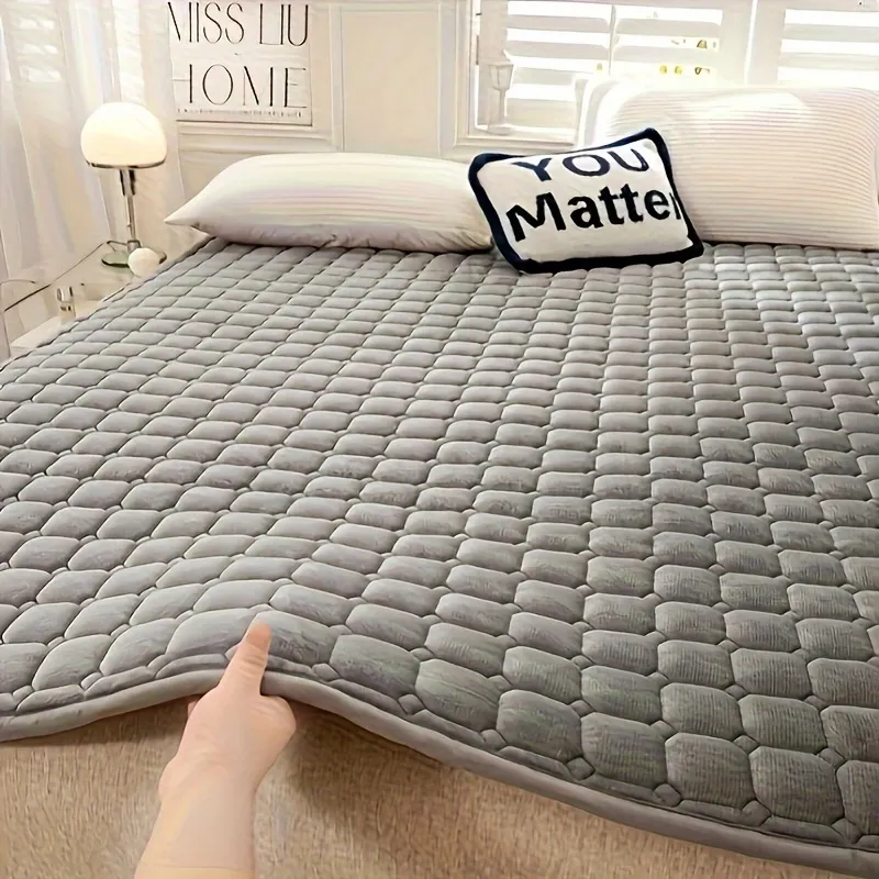 Breathable Soft Milk Velvet Mattress Protector - Solid Colors, All ...