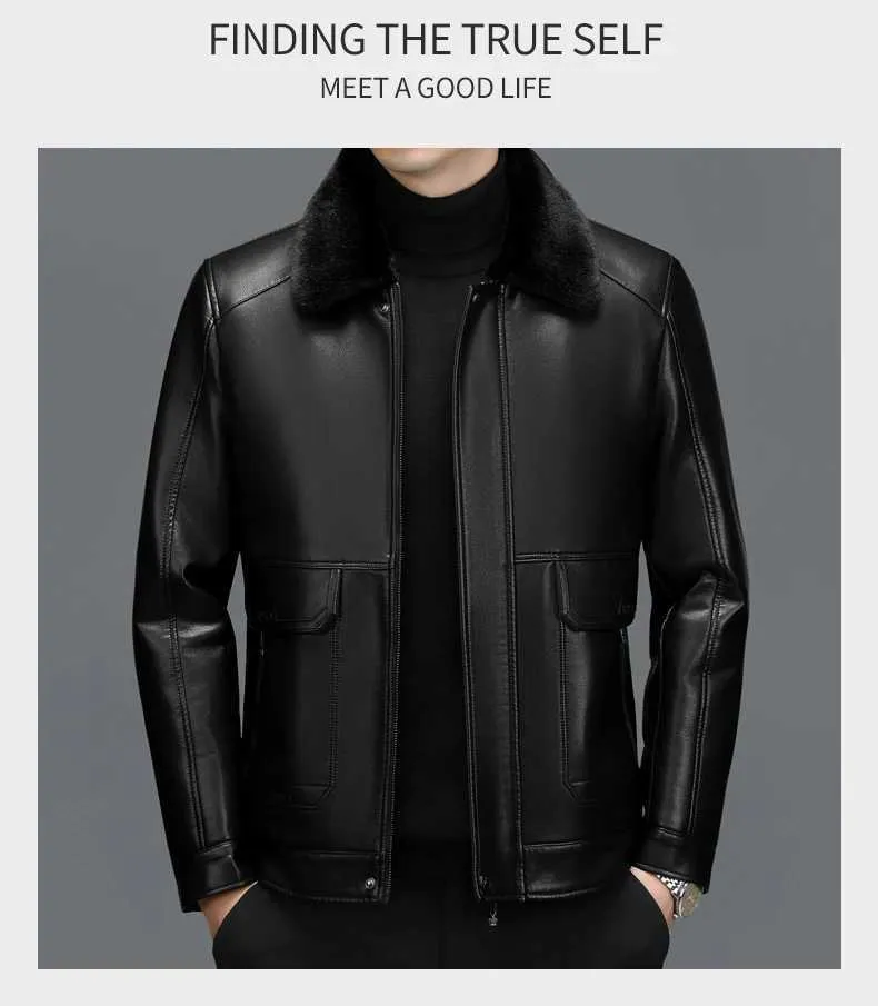 New Mens Genuine Leather Faux Leather One Piece Leather New Mens Genuine Leather Faux Leather One Piece Leather