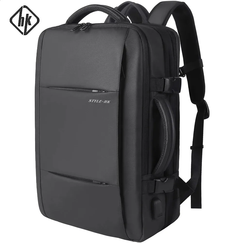 HK Waterproof Expandable Expandable Laptop Backpack With Large Capacity ...