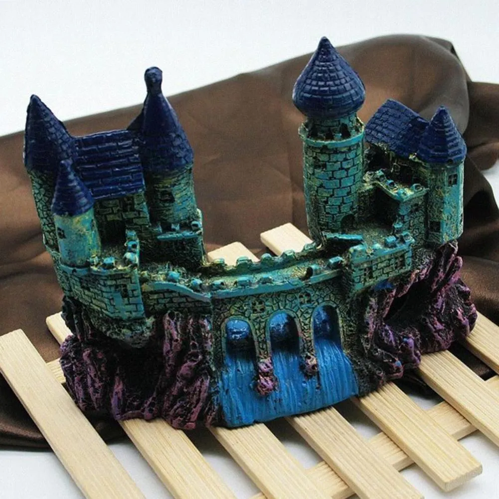 European Castle Aquarium Decor - Premium Resin Ornament, Best Seller ...