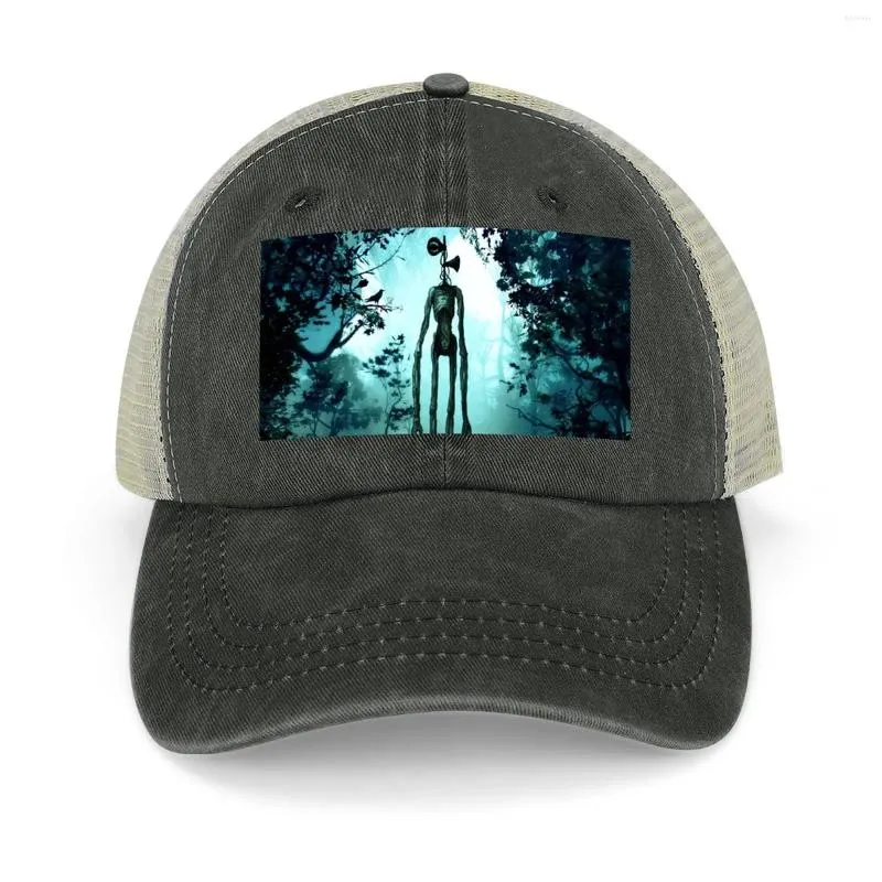 Ball Caps Siren Head In Horror BackgroundCap Cowboy Hat Streetwear ...