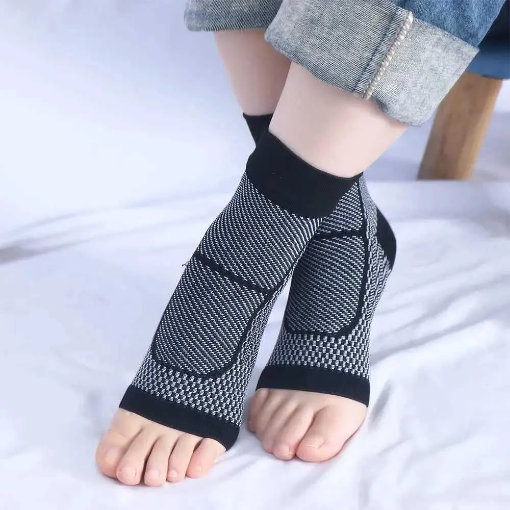 Ankle Brace Sock Foot And Ankle Compression Sleeve For Heel Support ...