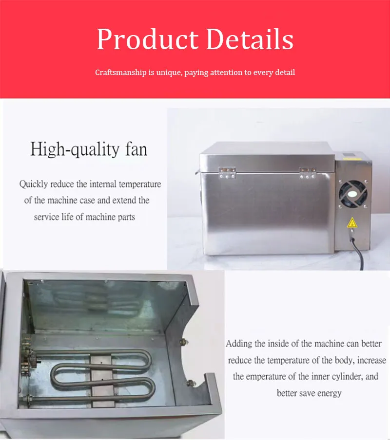 Electric Nut & Coffee Bean Roaster - 220V, Home Roasting Machine for ...