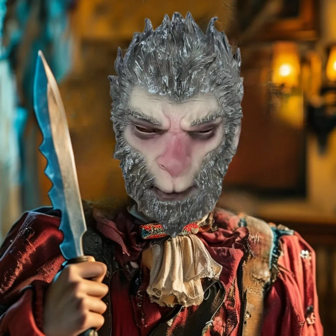 Realistic Monkey King Full Head Latex Scary Mask For Cosplay And ...